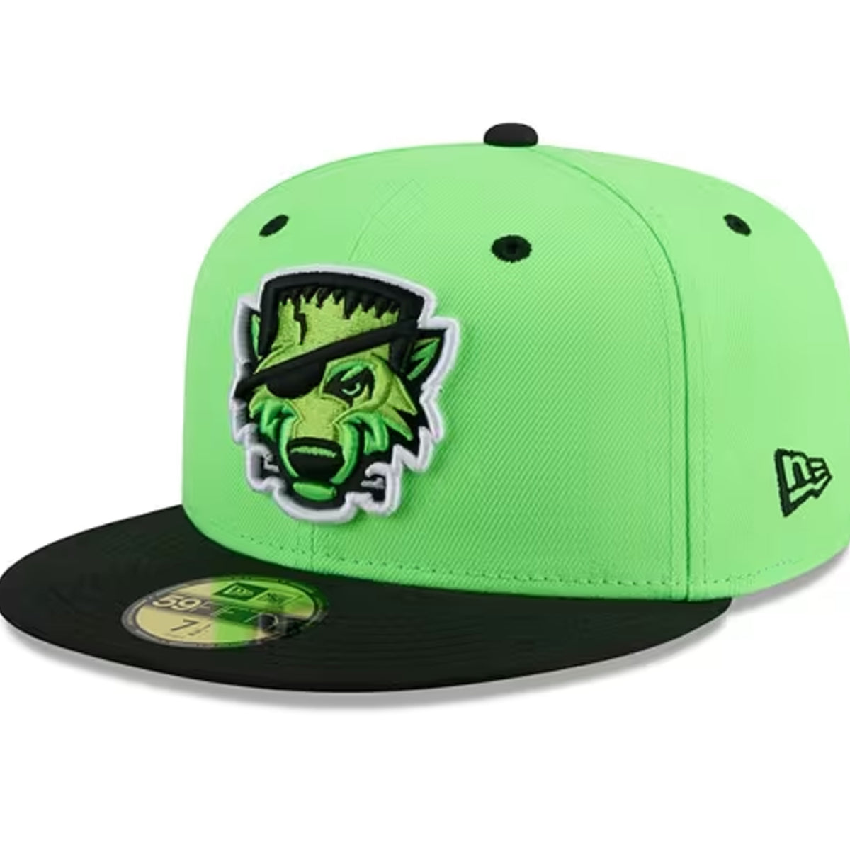 Erie SeaWolves NEC Frankenwolf Green Alt 59FIFTY On-Field Cap – Erie ...